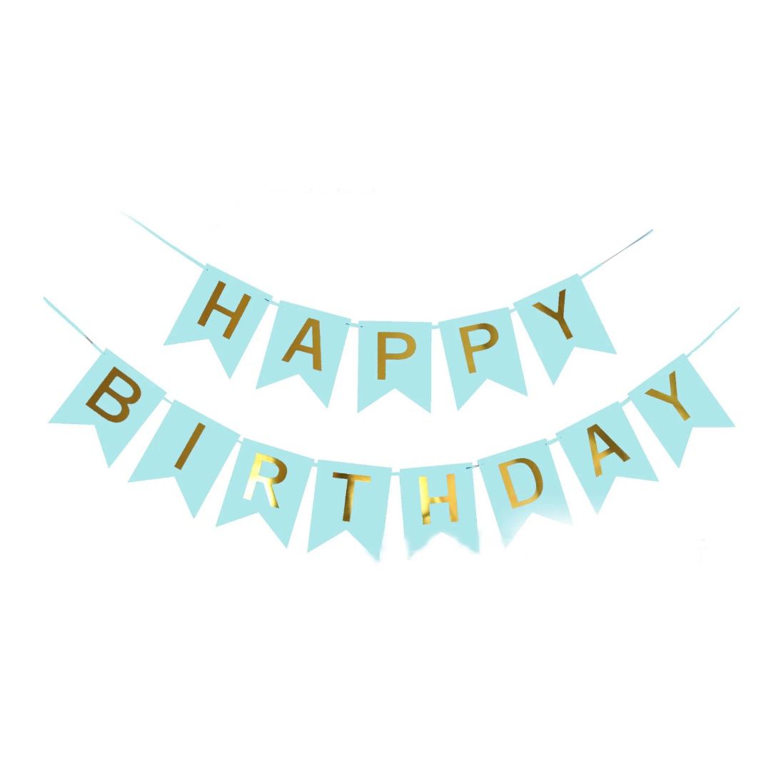 Happy Birthday Banner - Blue - Highland Store